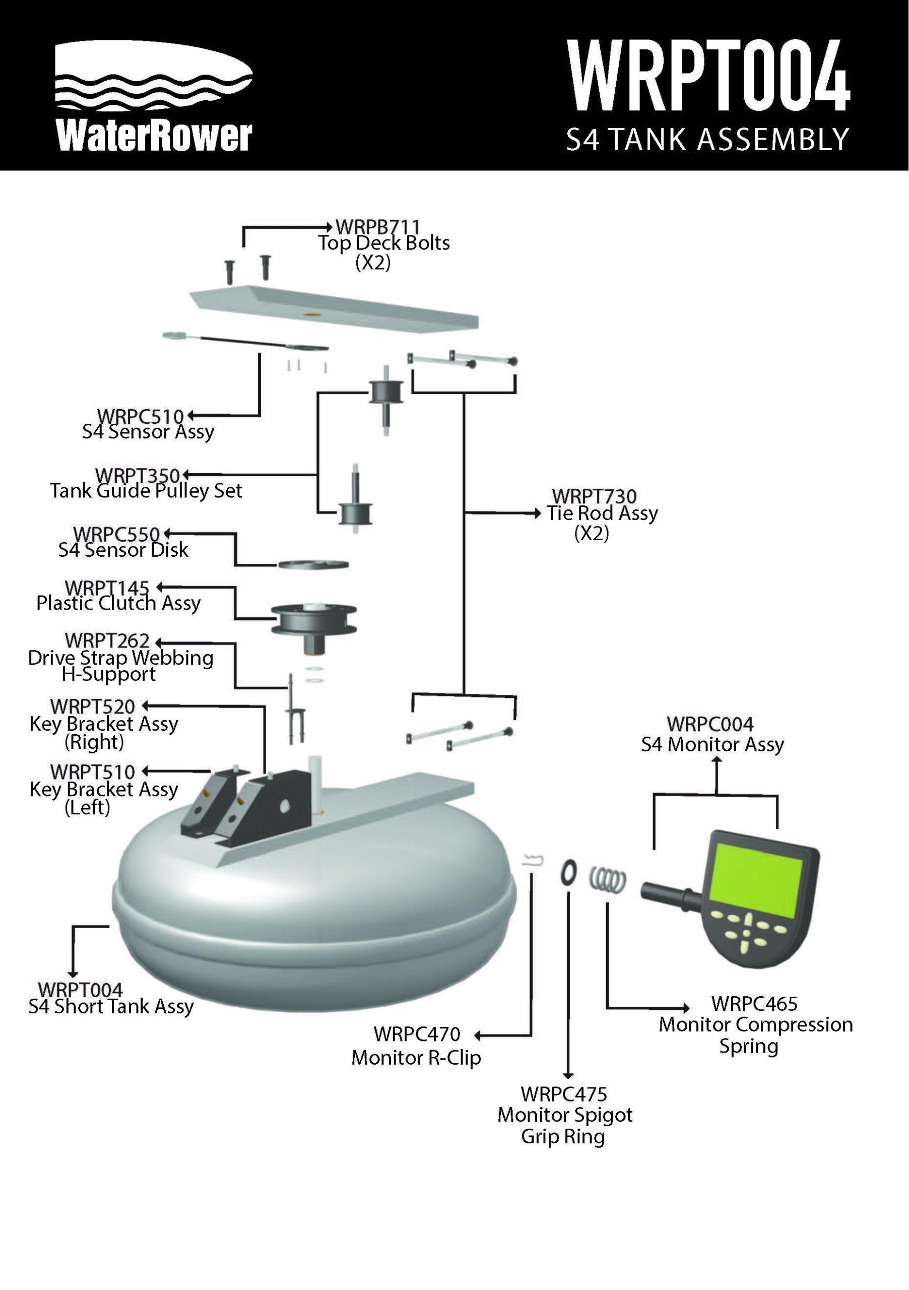 Drawings - WaterRower Service & Support